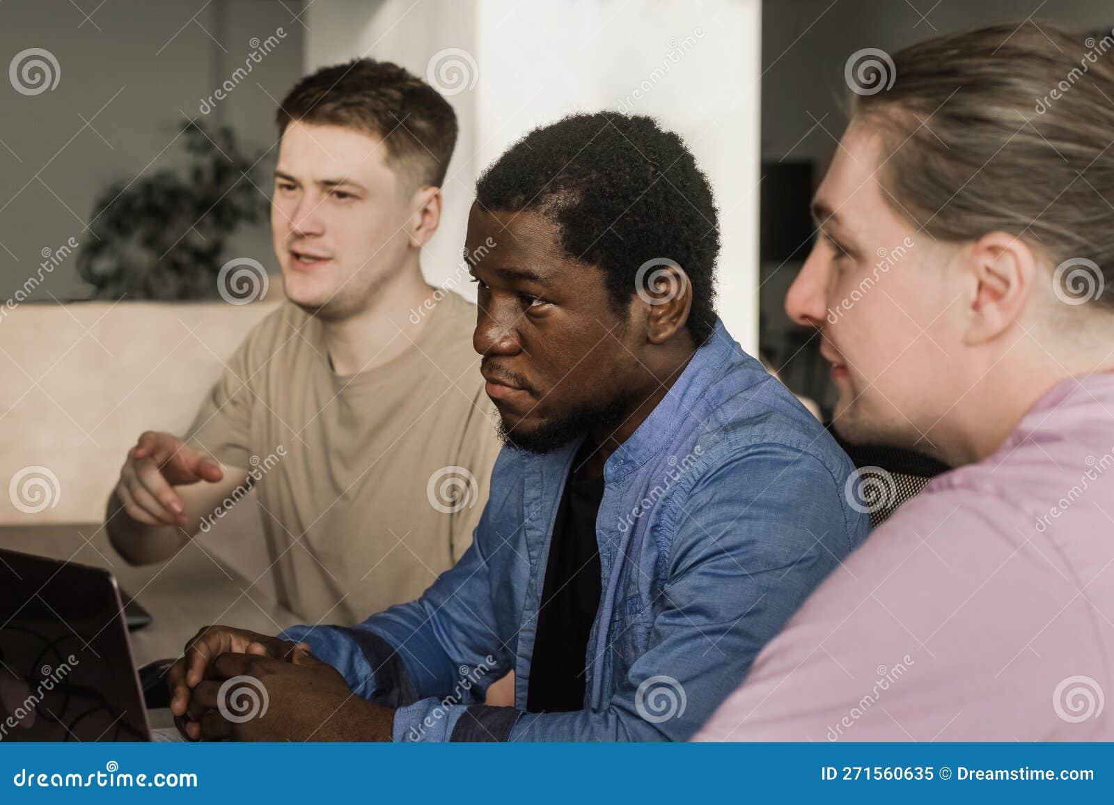 Team of Professional Software Developer and Brainstorming and ...