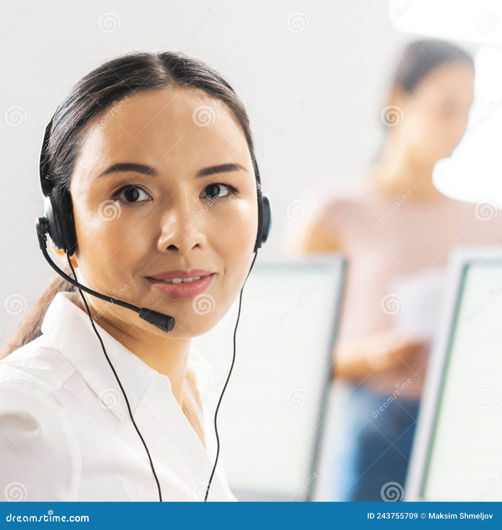 Team of Professional Support Staff Working in the Office. Colleagues in ...