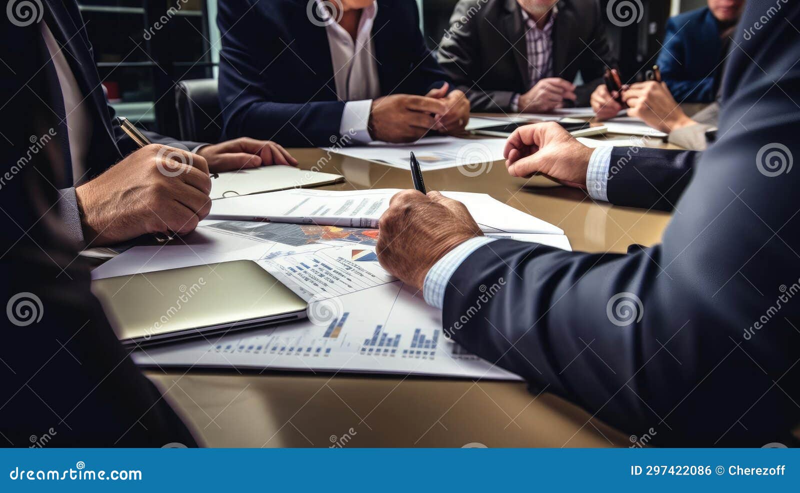 A Team of Professionals Around the Table Stock Photo - Image of ...