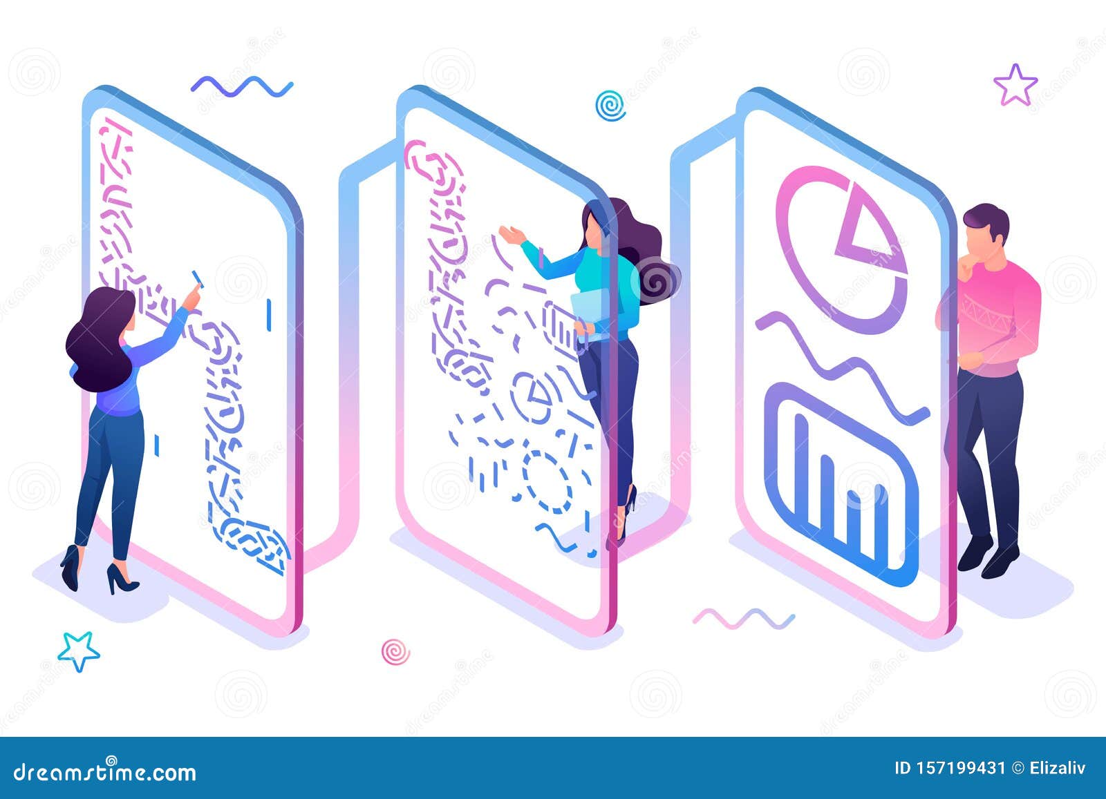 Team of Professionals Processes Data and Generates Reports for Analysis ...