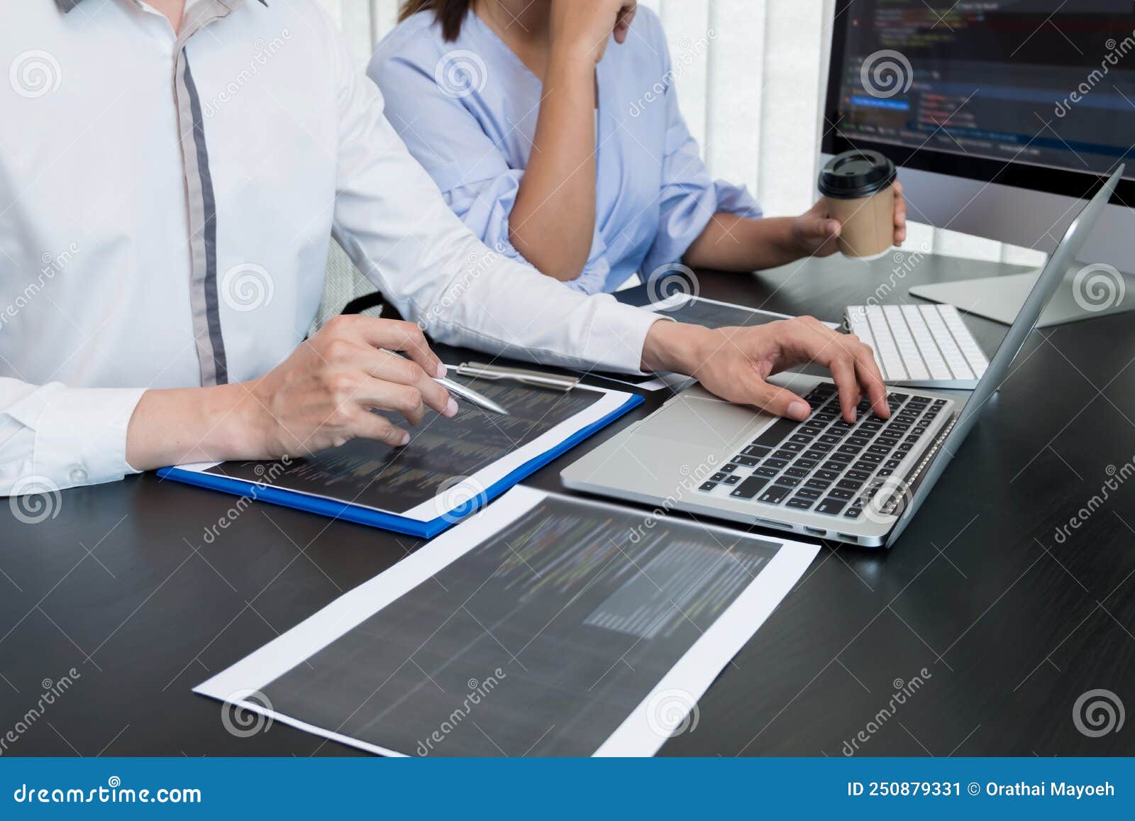 Team Of Programmers Working With Computer Programming Professional Development And Coding