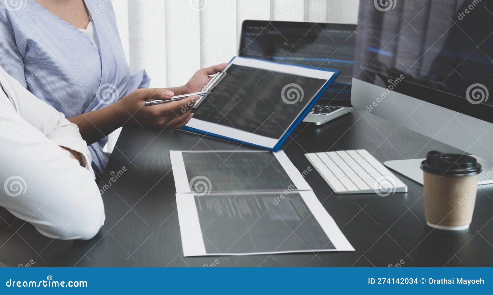 Team Of Programmers Working With Computer Programming Professional Development And Coding