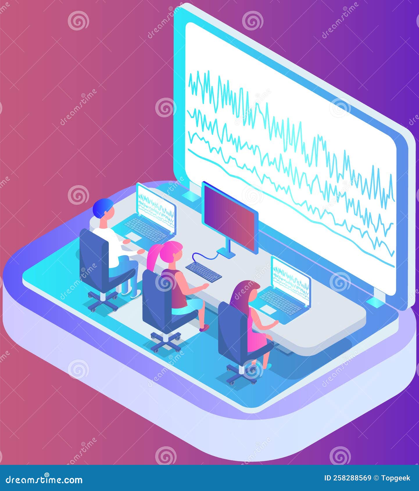 Team of Programmers is Working on Creating Joint Program Project ... Team of Programmers is Working on Creating Joint Program Project ...