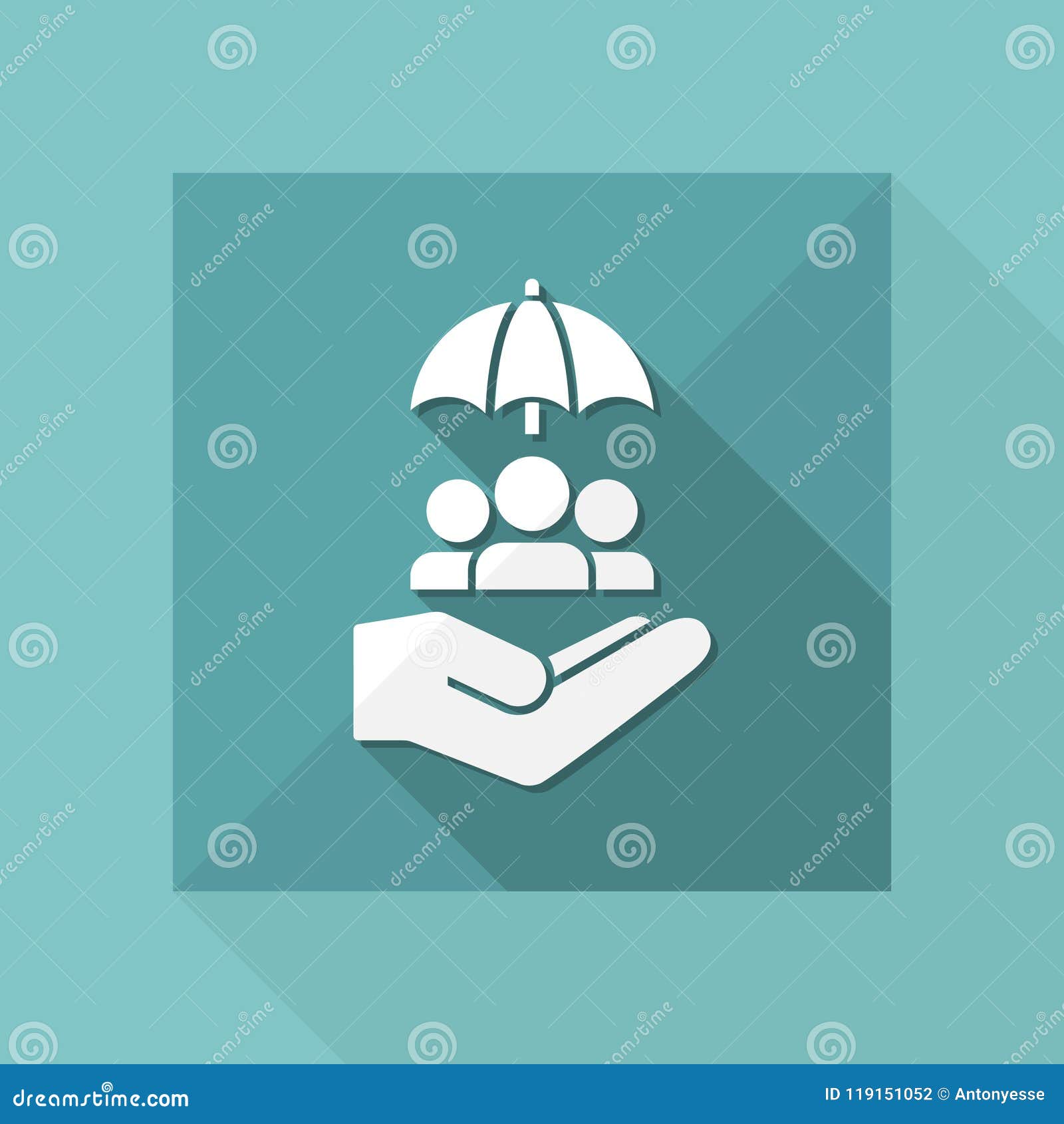 Team Protection - Minimal Vector Icon Stock Vector - Illustration of ...