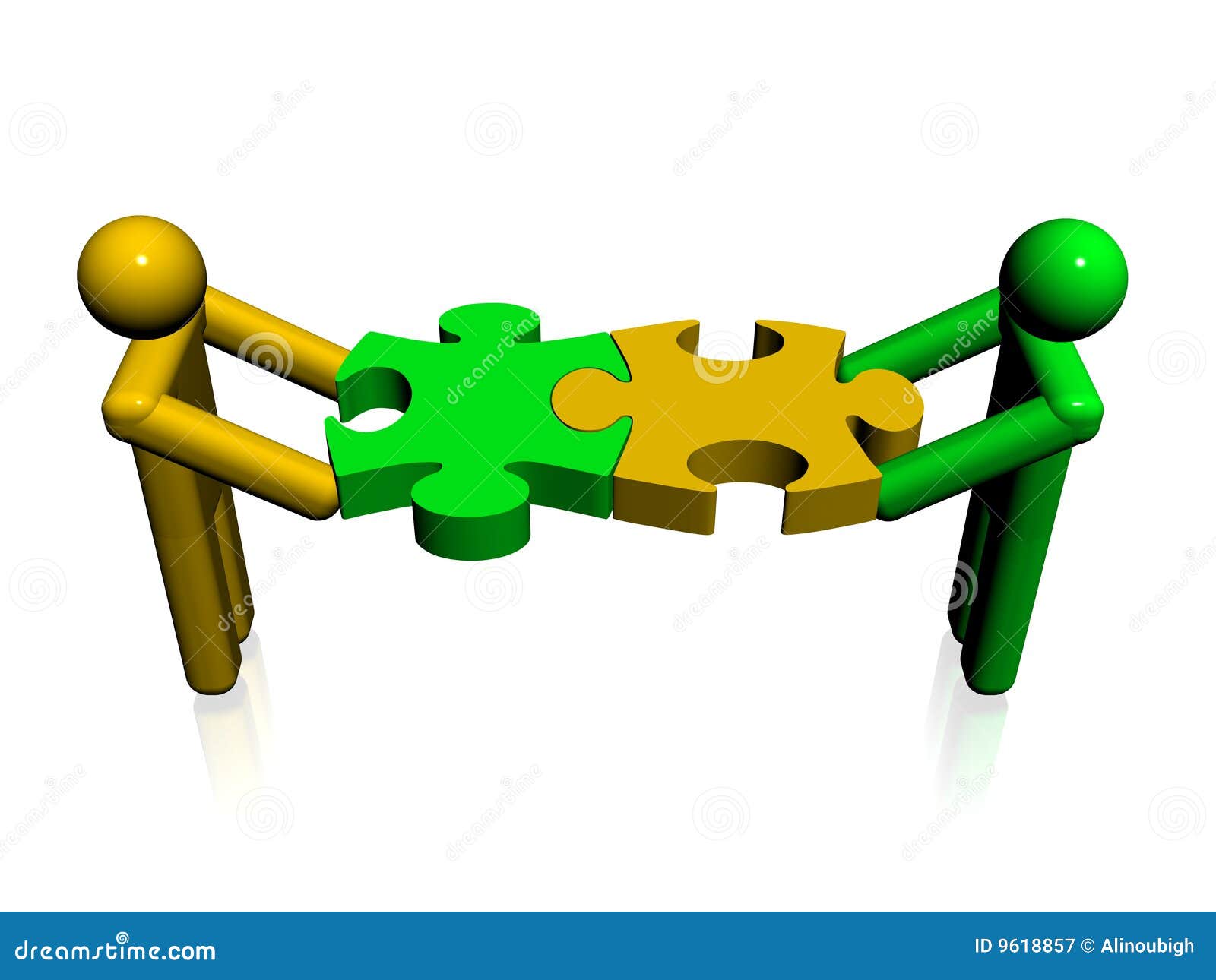 Team and puzzle stock illustration. Illustration of personnel - 9618857
