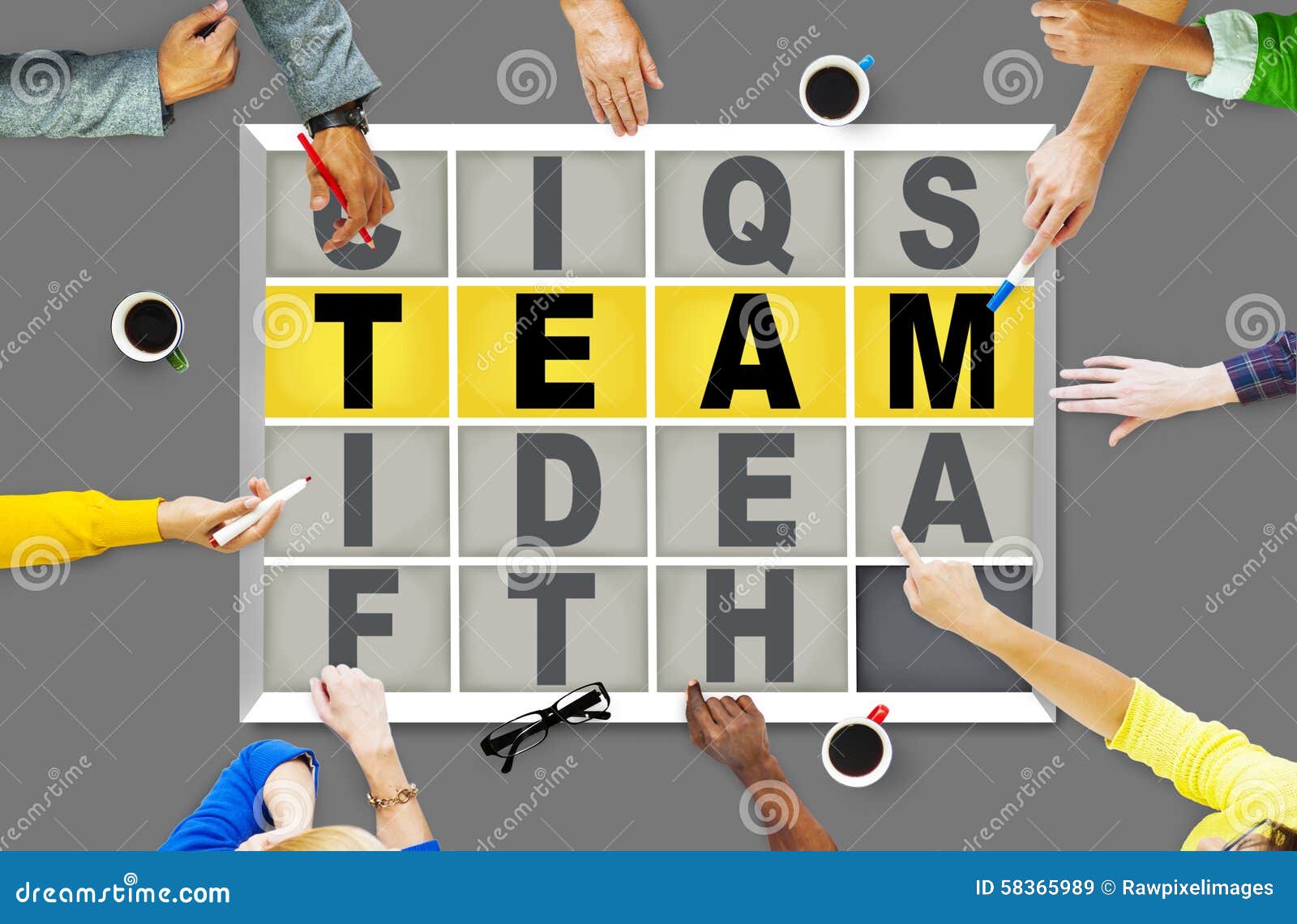 Team Puzzle Problem Solving Corporate Connection Concept Stock Image ...