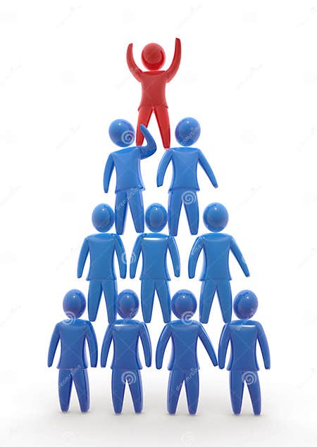 Team pyramid stock illustration. Illustration of figures - 7589316