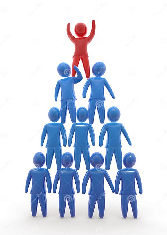 Team pyramid stock illustration. Illustration of figures - 7589316