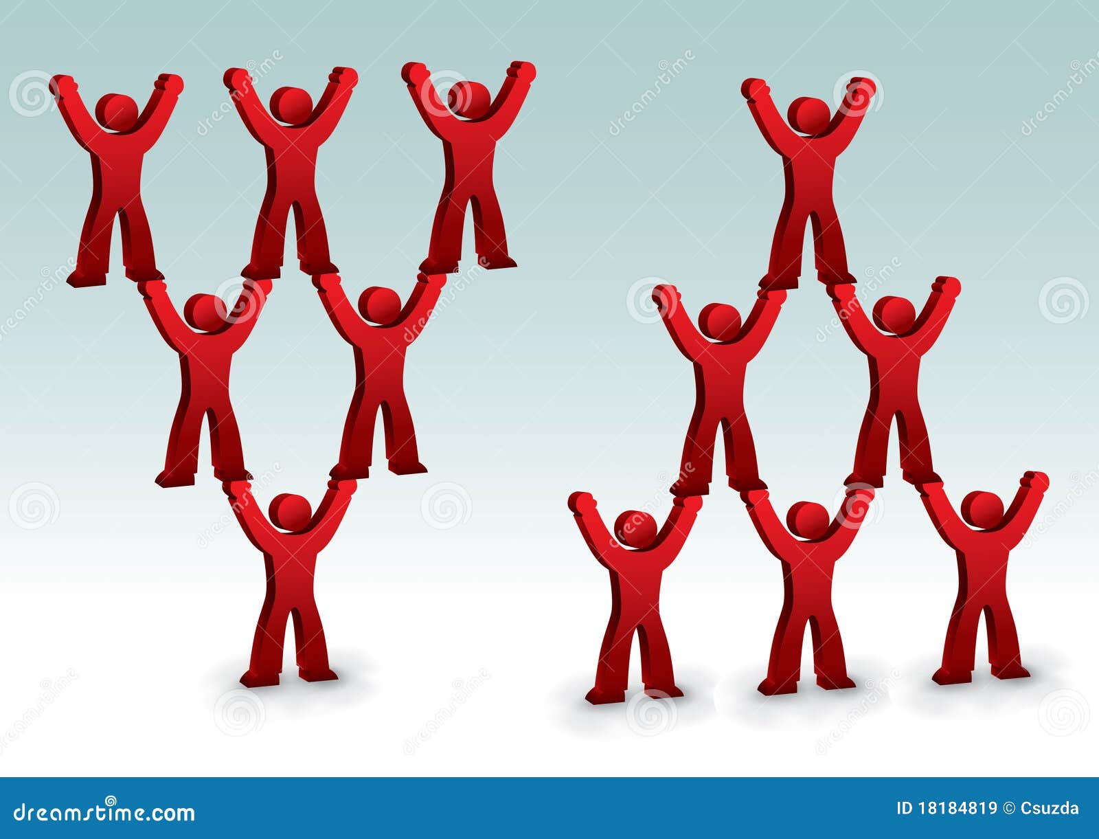 Team pyramids stock vector. Illustration of triangle - 18184819