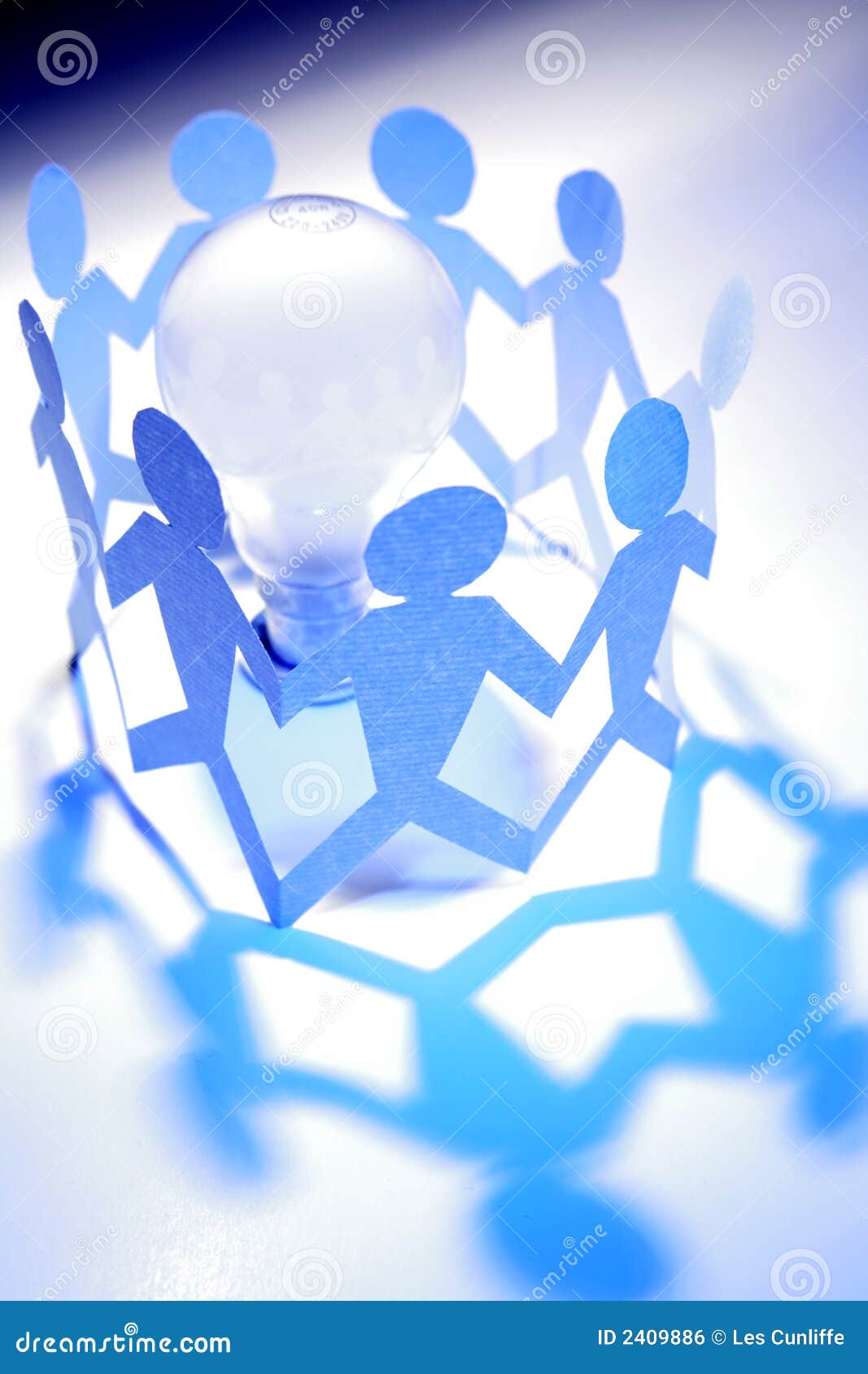 Team Rallies Around Idea stock photo. Image of shadow - 2409886
