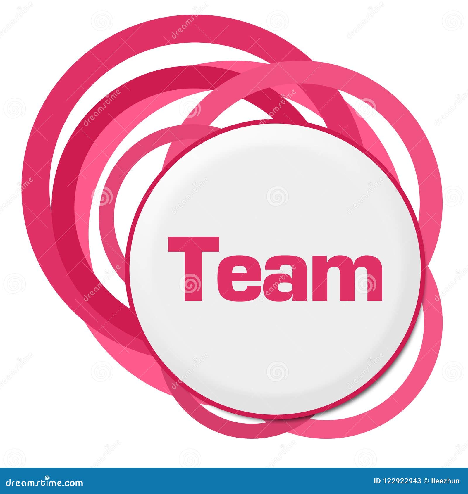 Team Random Pink Rings stock illustration. Illustration of motivation ...