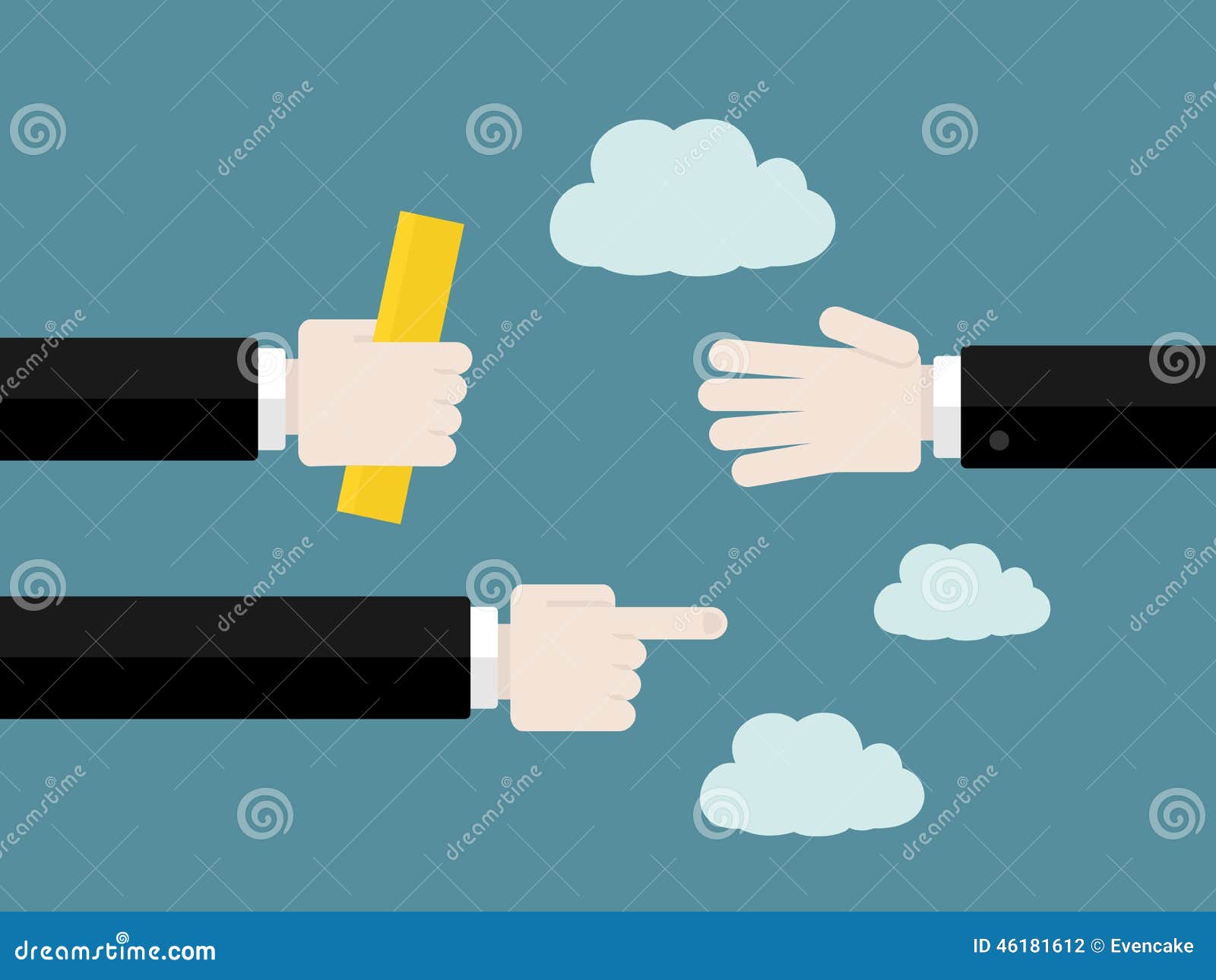 Team Relay Vector Illustration | CartoonDealer.com #46181612