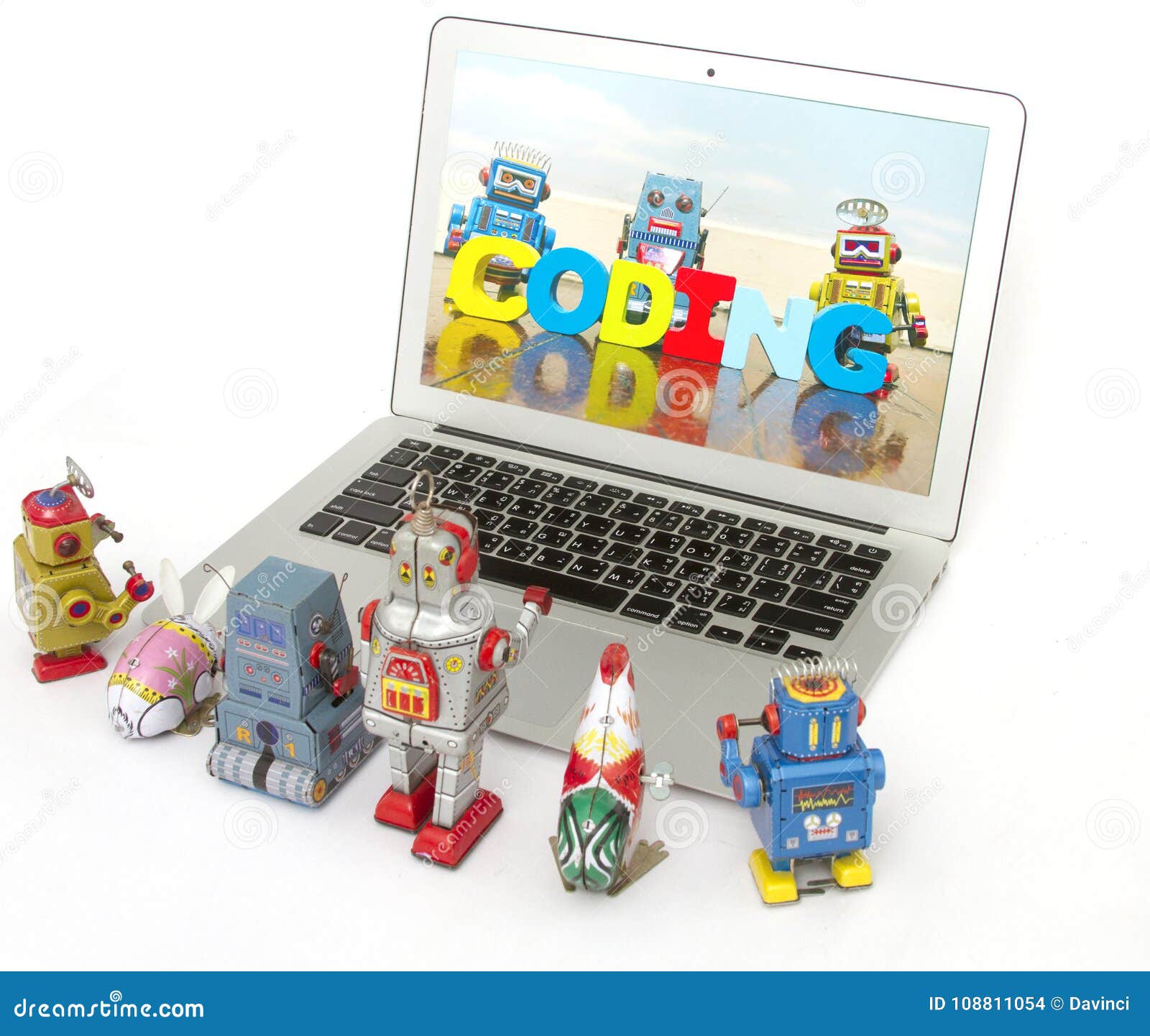 A Team of Robot Toys Learn Coding Editorial Stock Image - Image of ...
