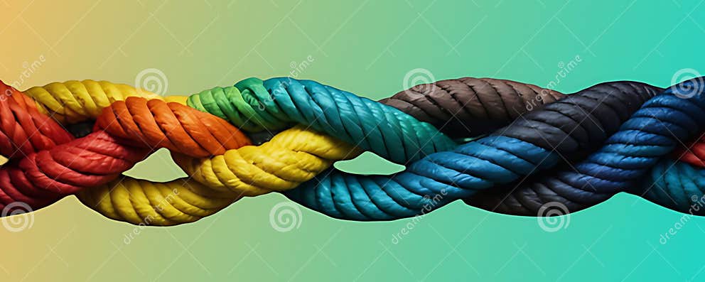 Team Rope Diverse Strength Connect Partnership Together Teamwork Unity ...