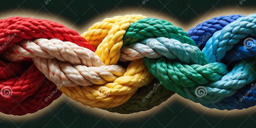 Team Rope Diverse Strength Connect Partnership Together Teamwork Unity ...