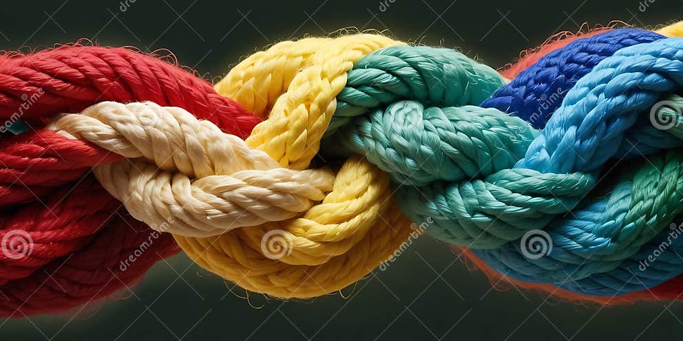Team Rope Diverse Strength Connect Partnership Together Teamwork Unity ...