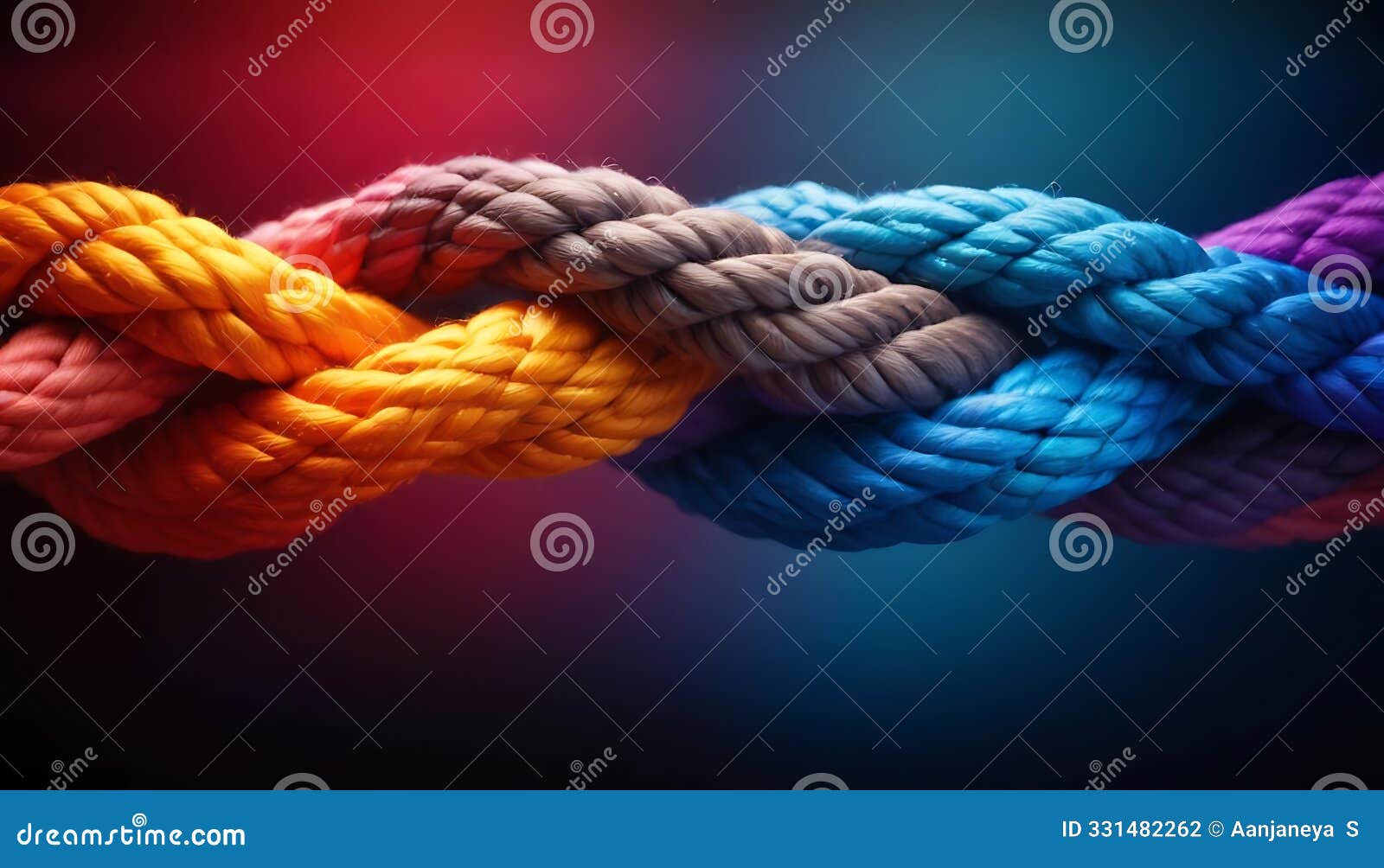 Team Rope Diverse Strength Connect Partnership Together Teamwork Unity ...
