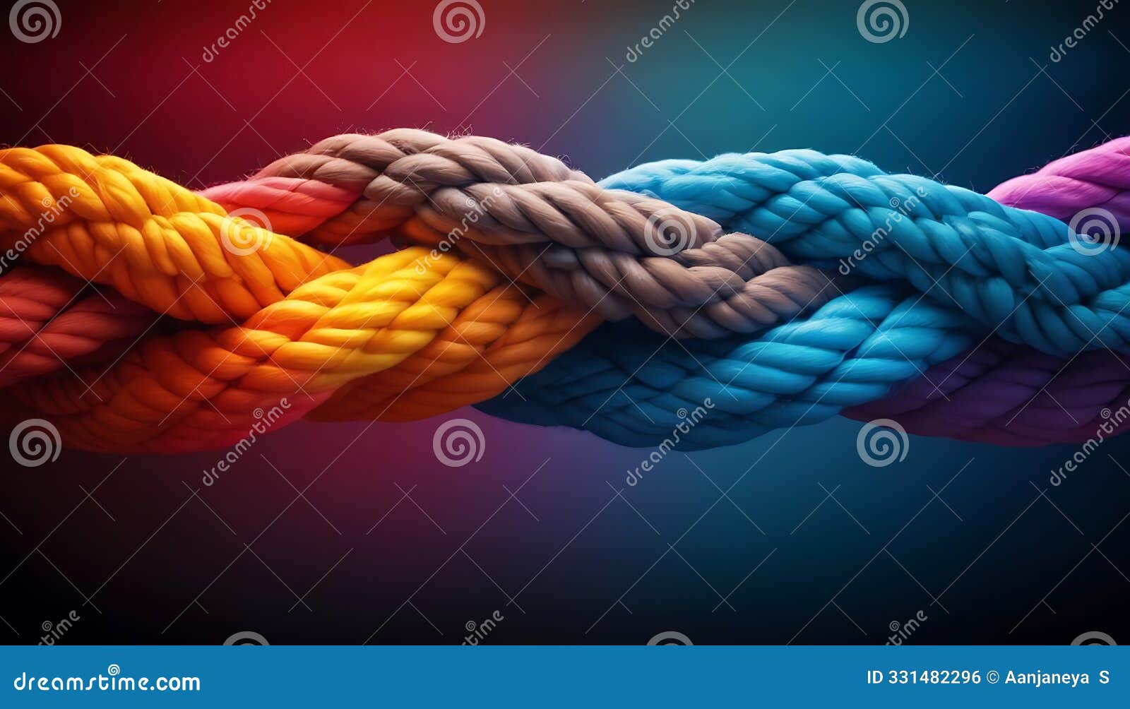 Team Rope Diverse Strength Connect Partnership Together Teamwork Unity ...