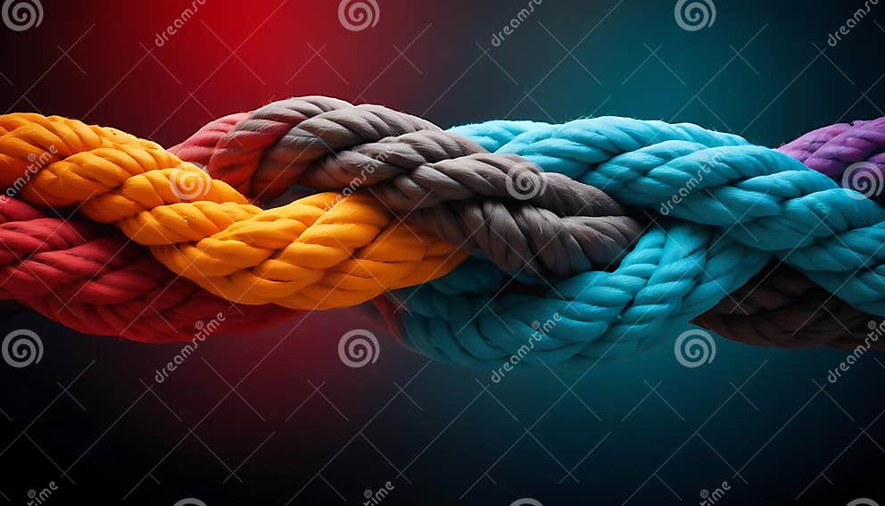 Team Rope Diverse Strength Connect Partnership Together Teamwork Unity ...
