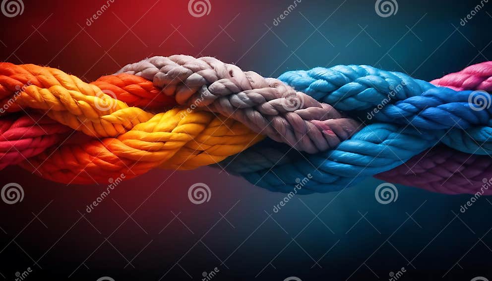 Team Rope Diverse Strength Connect Partnership Together Teamwork Unity ...