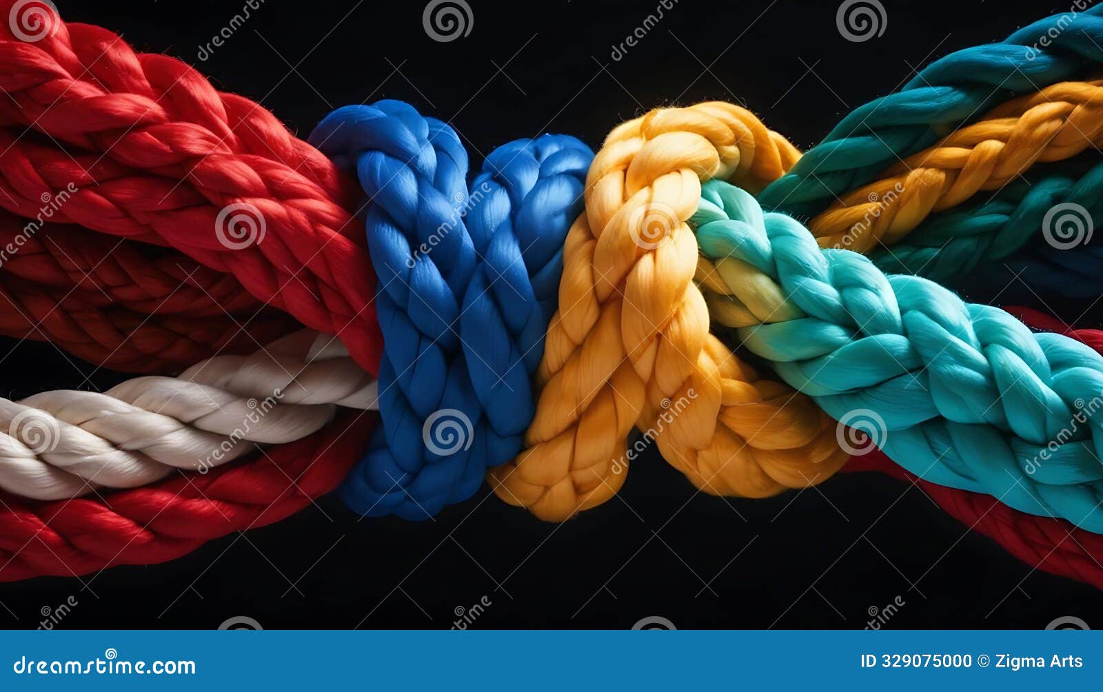 Team Rope Diverse Strength Connect Partnership Together Teamwork Unity ...