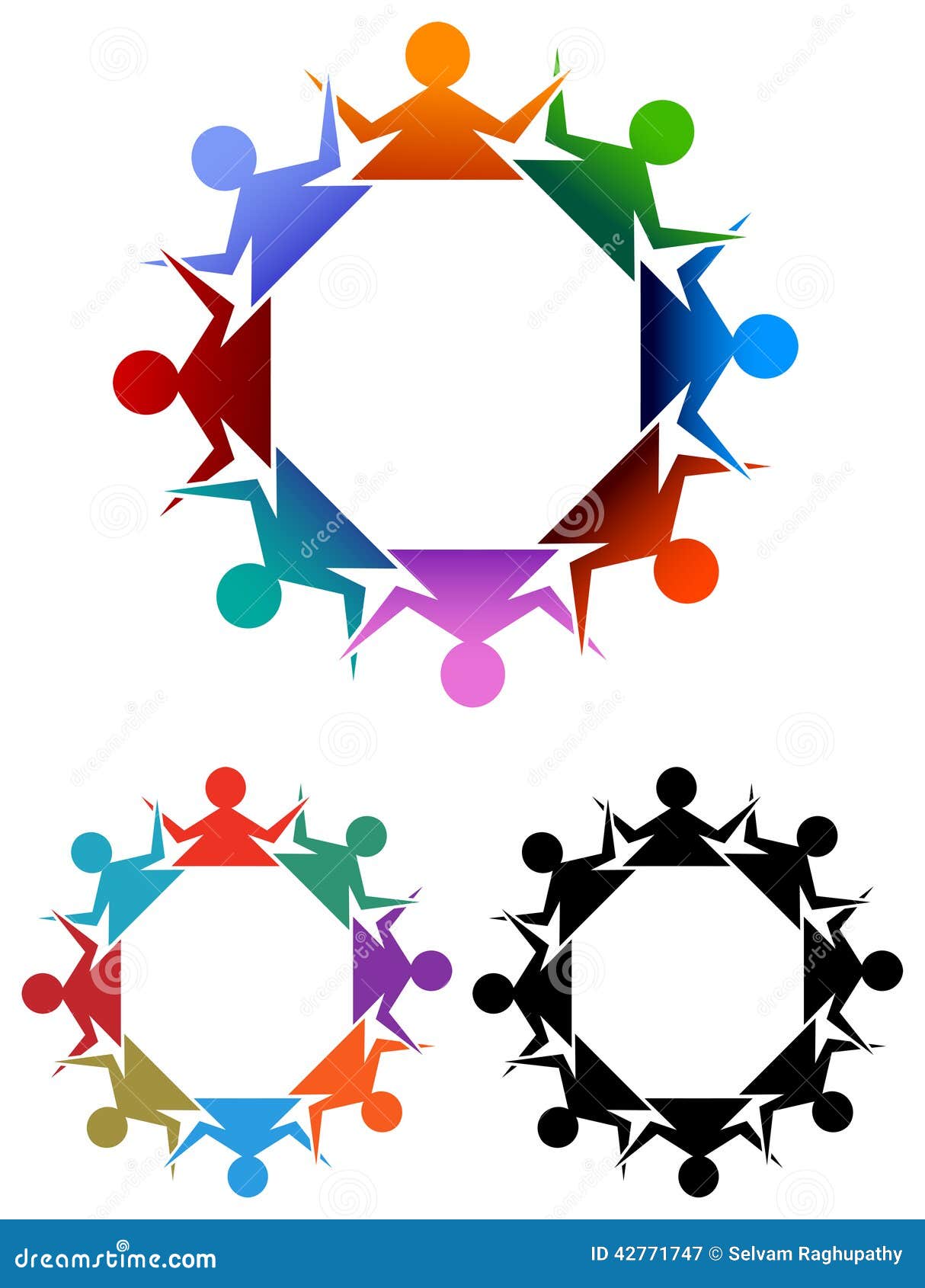 Team round stock vector. Illustration of employees, assistance - 42771747