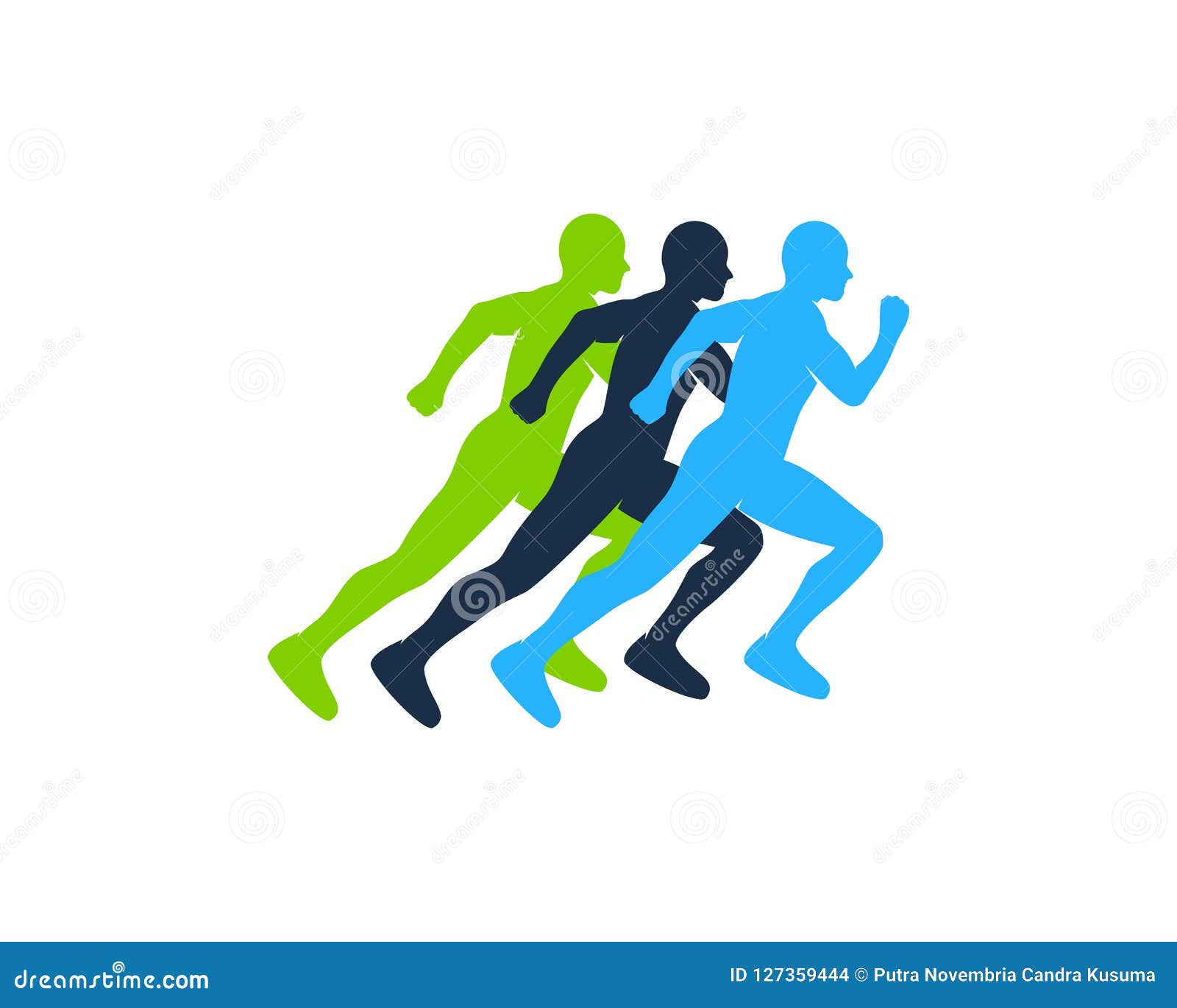 Team Run Logo Icon Design stock vector. Illustration of jogging - 127359444