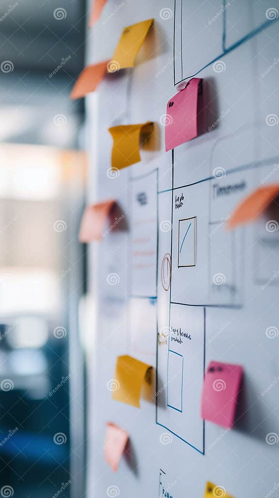 Team& X27;s Collaborative Project Plan Displayed on a Whiteboard with ...