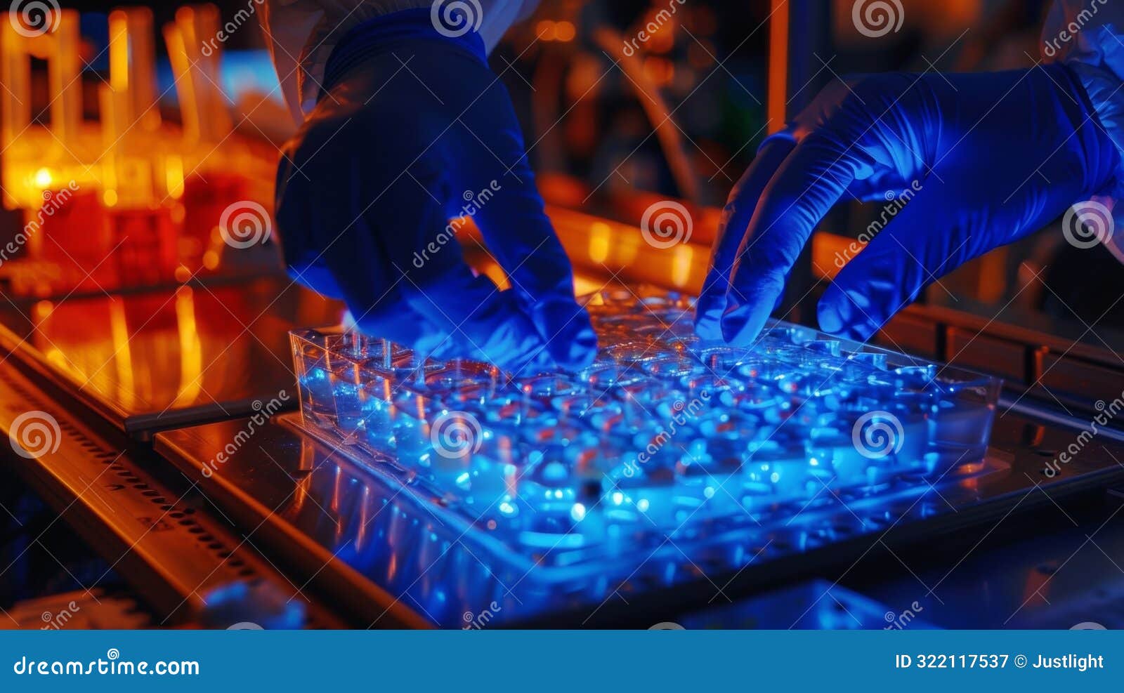 A Team of Scientists Conducting Experiments Inside the Solarpowered ...