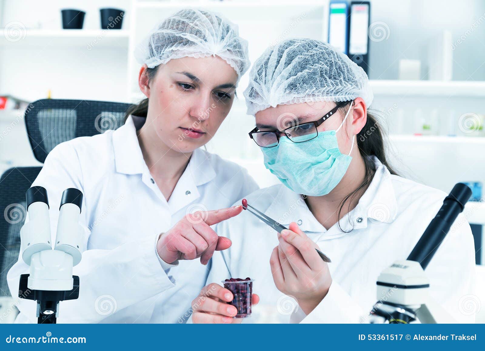 Team of Scientists in a Laboratory Working on Stock Image - Image of ...