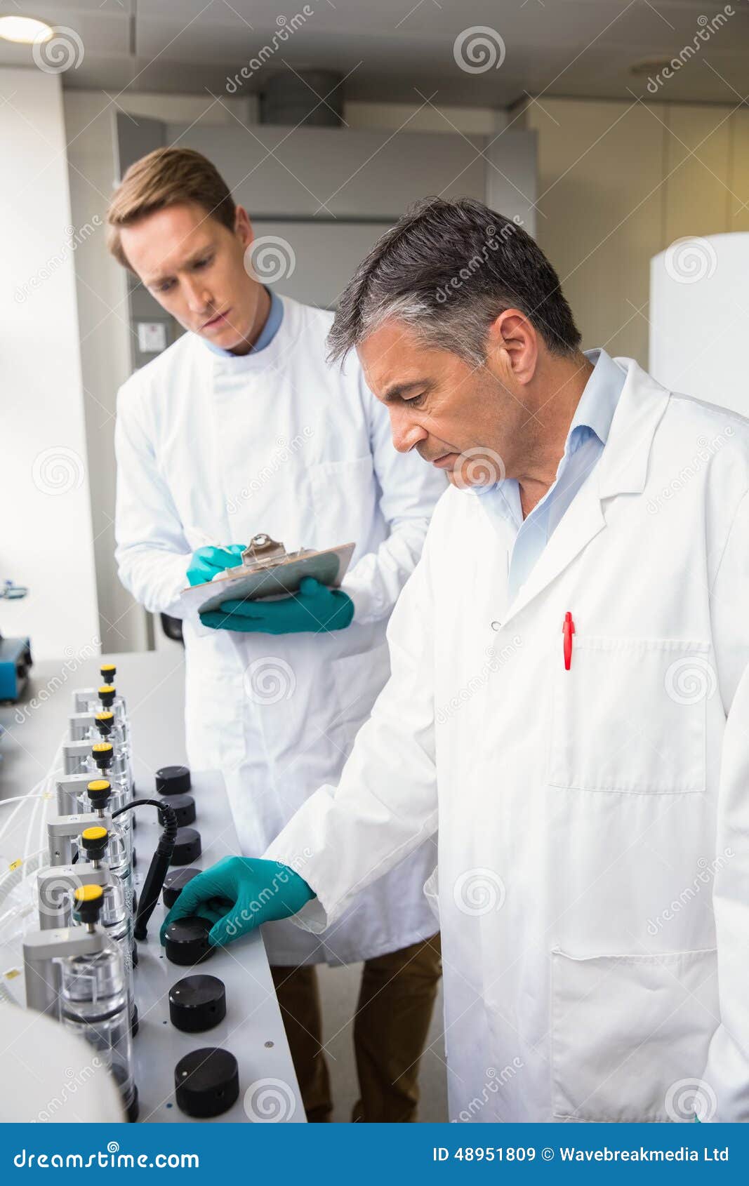 Team of Scientists Working Together Stock Image - Image of science ...