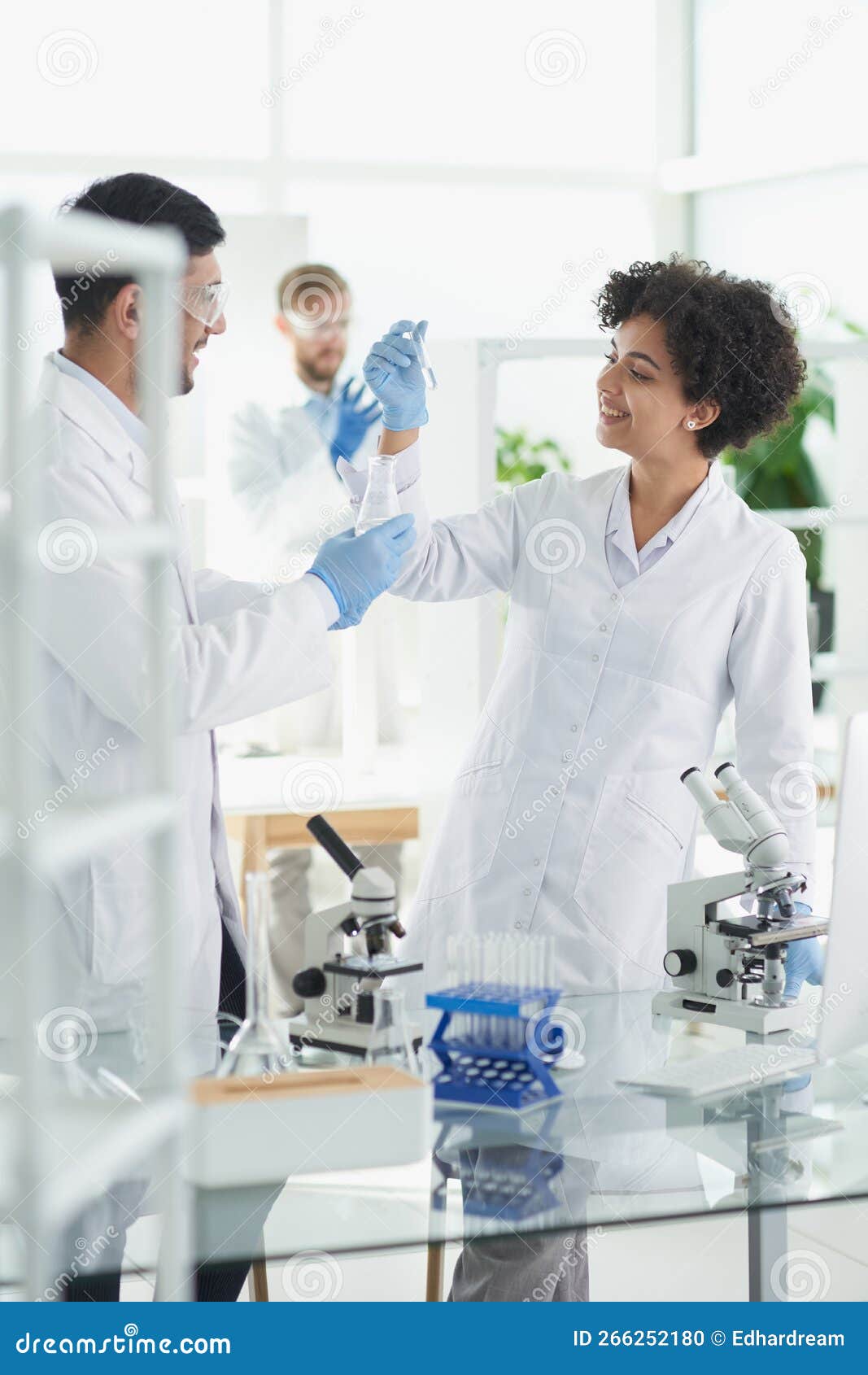 Team of Medical Research Scientists Working on Generation Experimental ...