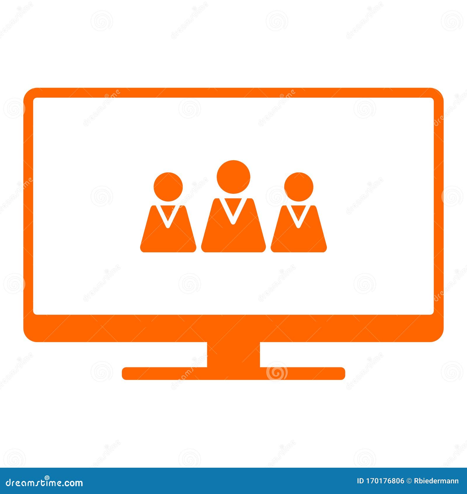 Team and screen stock vector. Illustration of figure - 170176806