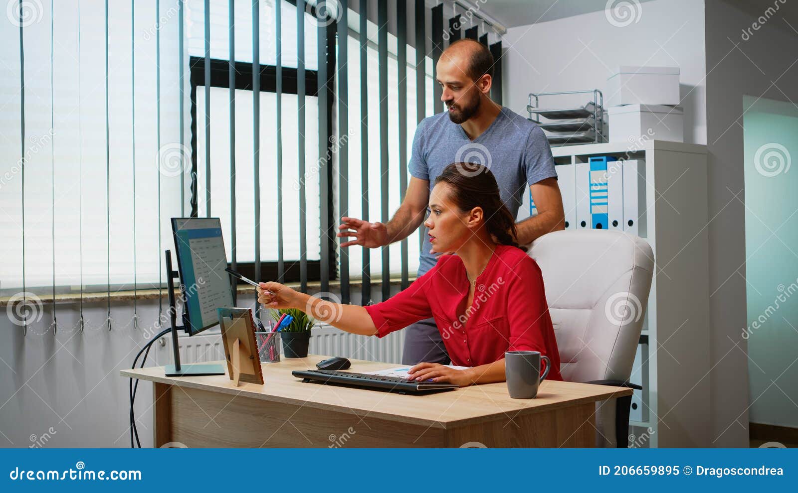 Team Searching the Best Solution Stock Image - Image of explanation ...