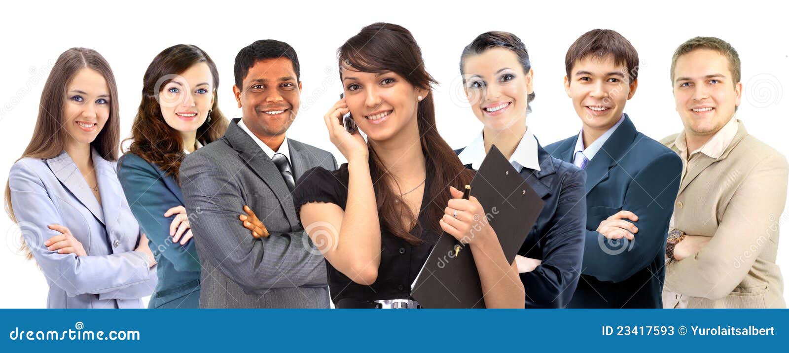 Team of seven people. stock image. Image of charming - 23417593