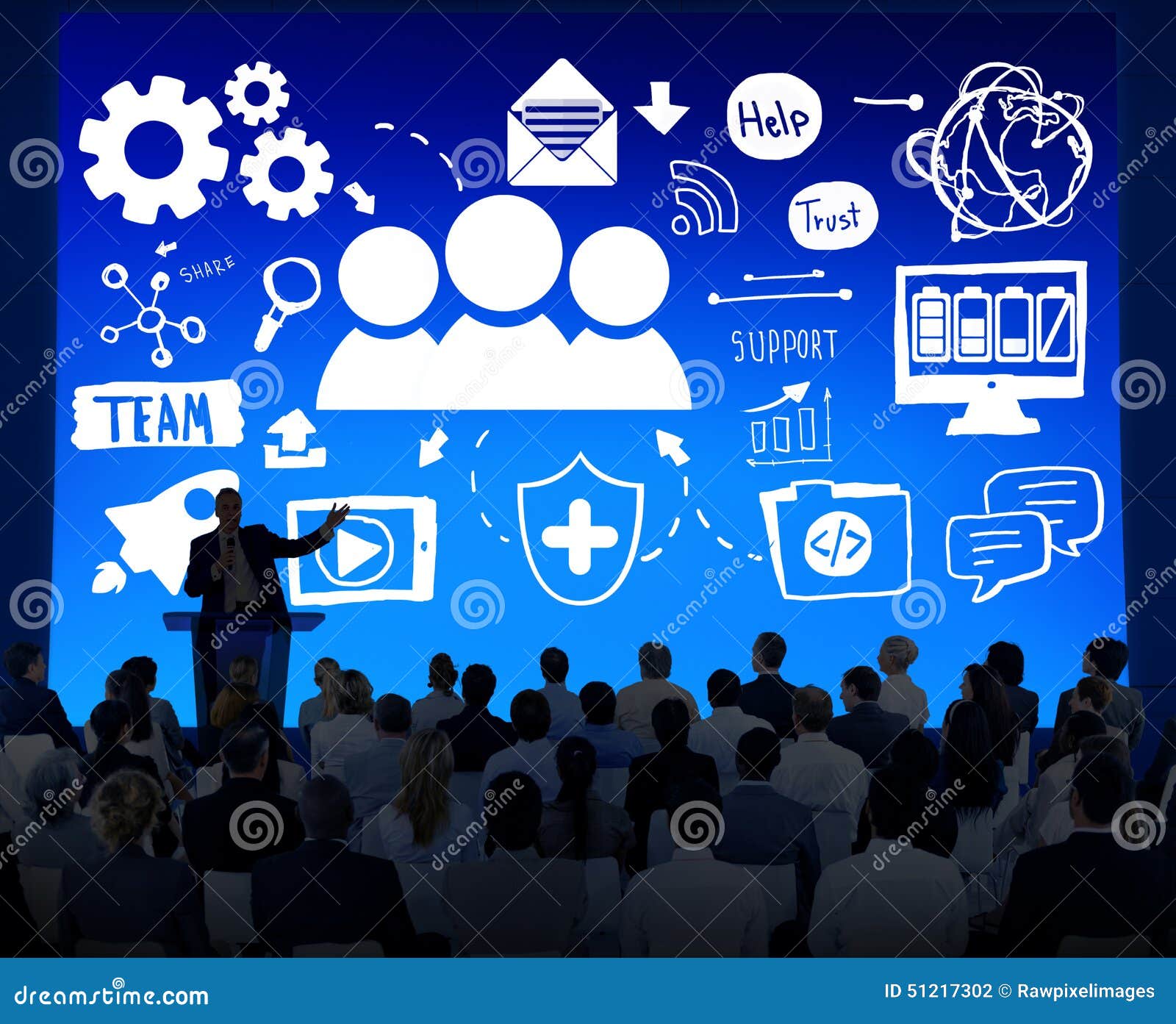 Team Share Support Trust Help Teamwork Togetherness Concept Stock Photo ...