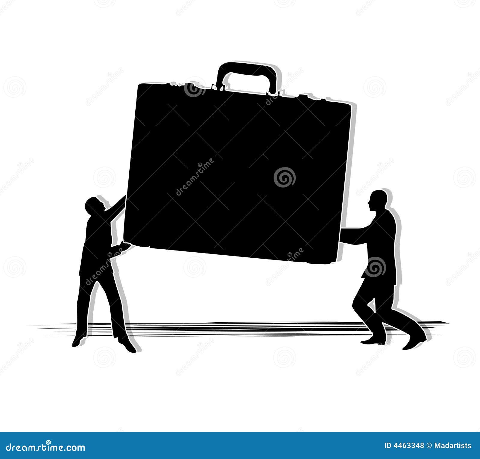 Team Sharing the Workload stock illustration. Illustration of concept ...