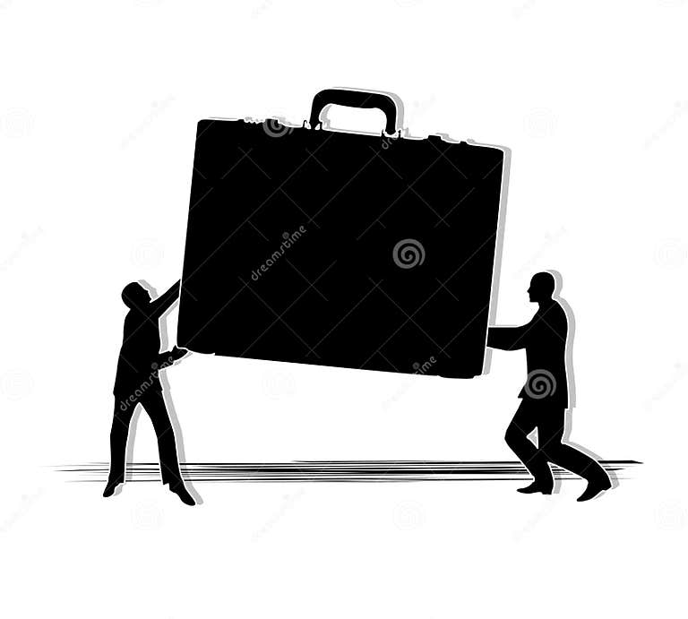 Team Sharing the Workload stock illustration. Illustration of concept ...