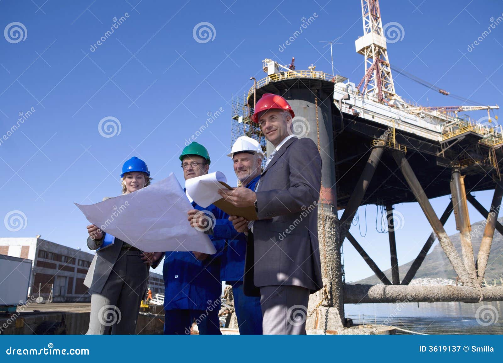 A Team of Shipping Engineers Stock Image - Image of modern, confidence ...