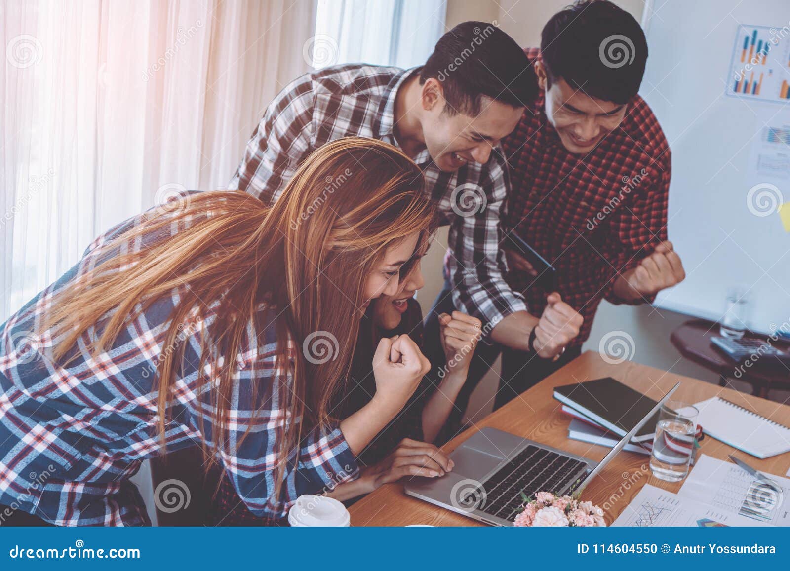Team Work Success in Business Team Meeting Stock Photo - Image of ...