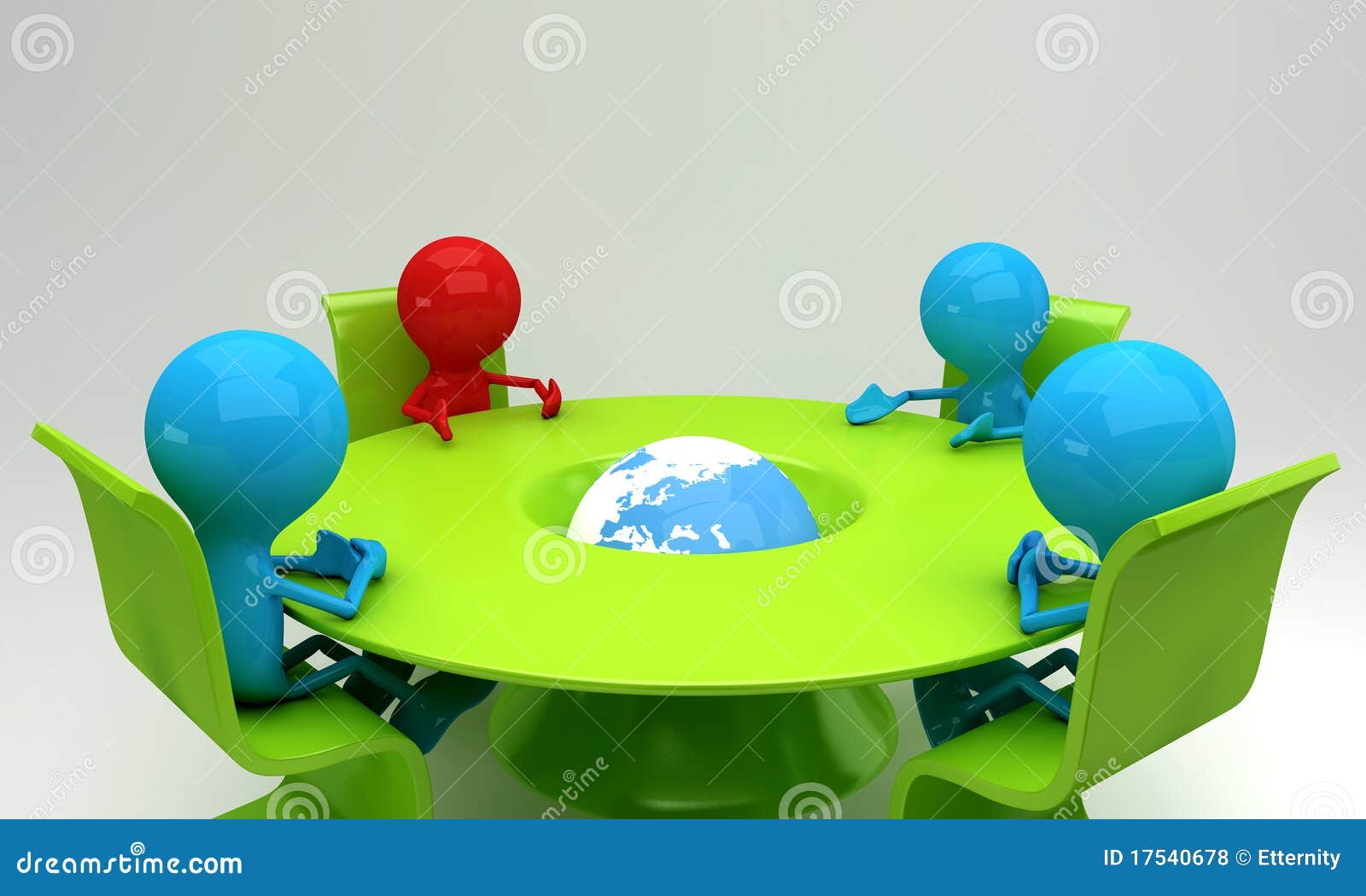 Team-Sitzung stock abbildung. Illustration von mann, kugel - 17540678
