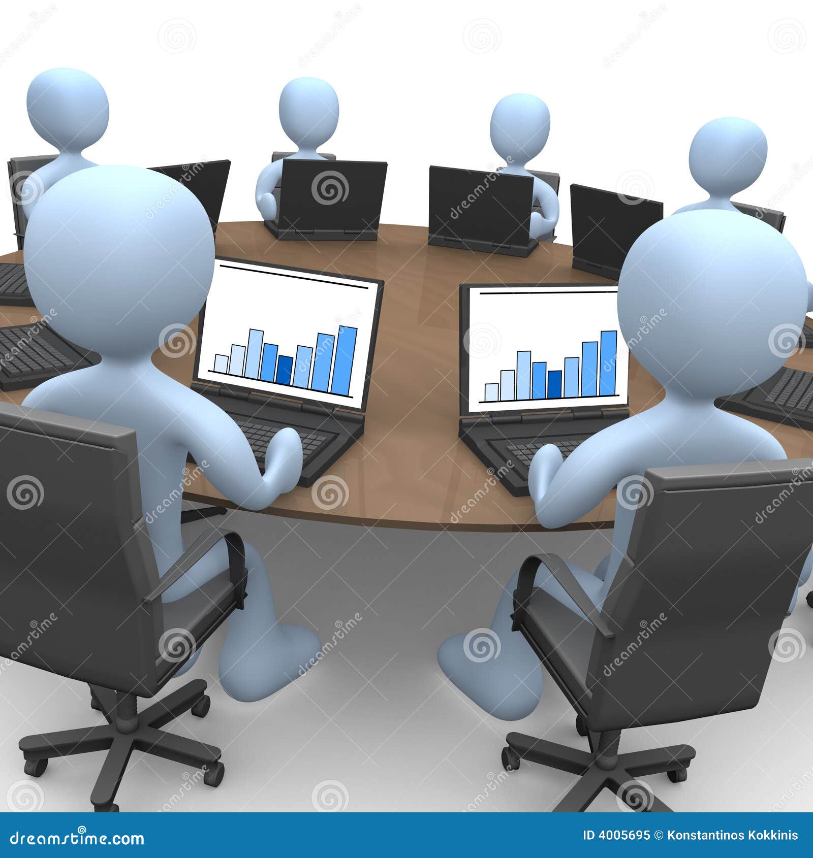 Team-Sitzung stock abbildung. Illustration von kollegen - 4005695