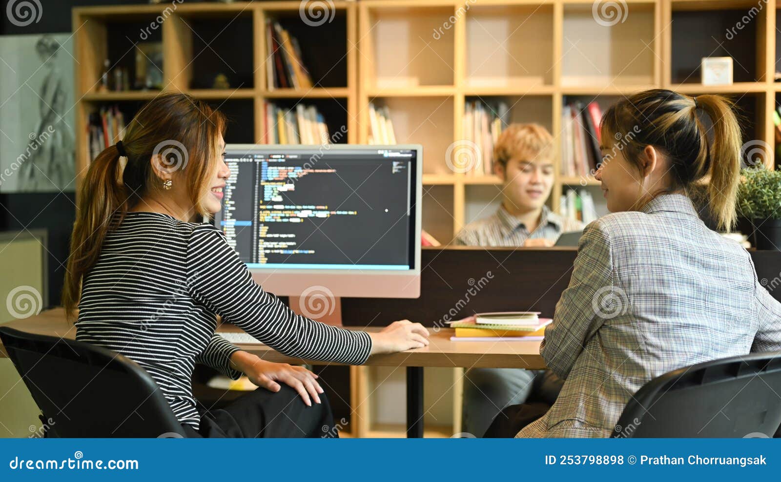 Team of Software Development Brainstorming, Working with Coded Data in ...