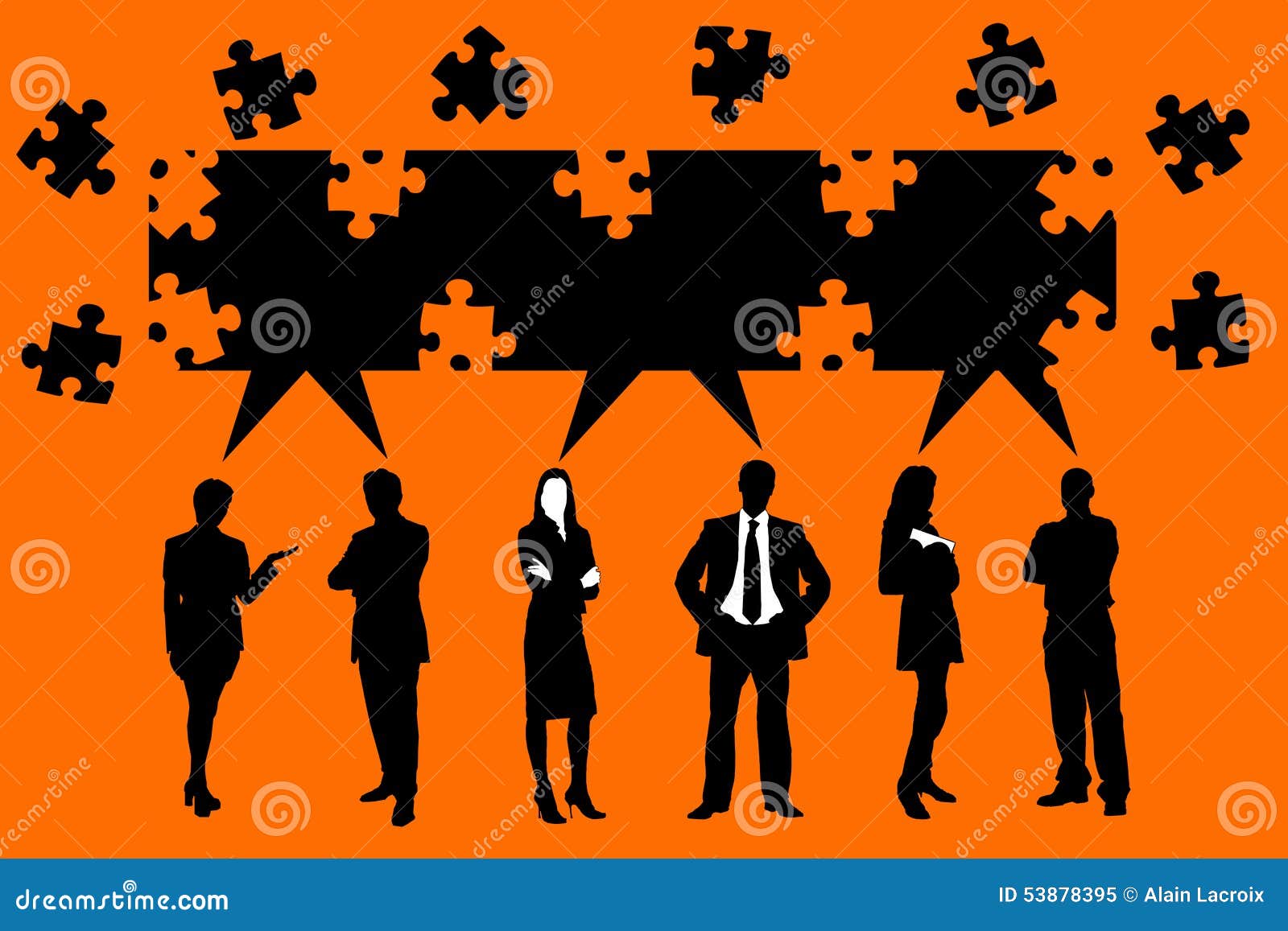 Team solution stock illustration. Illustration of analyze - 53878395