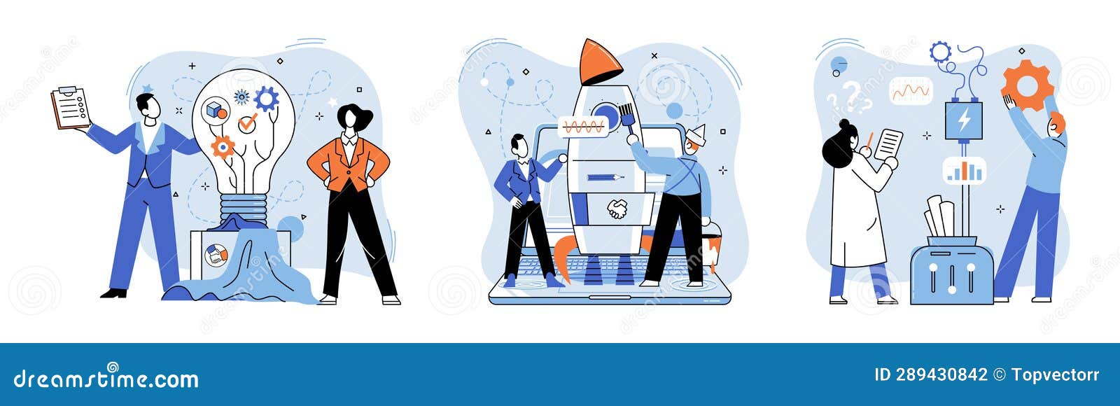 Team Solving Complex Problems. Teamwork Vector Illustration Metaphor Stock Vector - Illustration ...