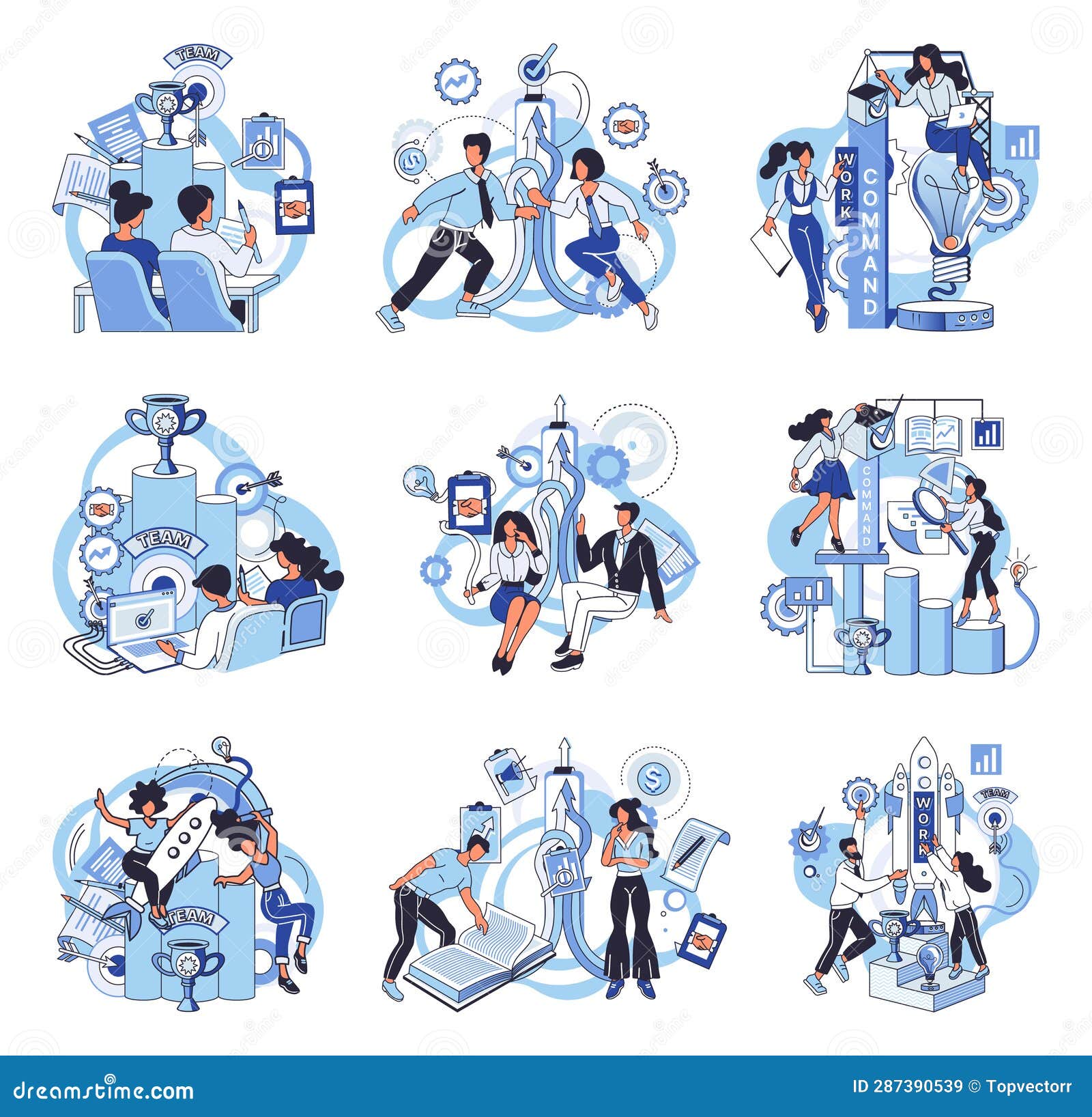 Team Solving Problems. People Communication in Search of Ideas ...