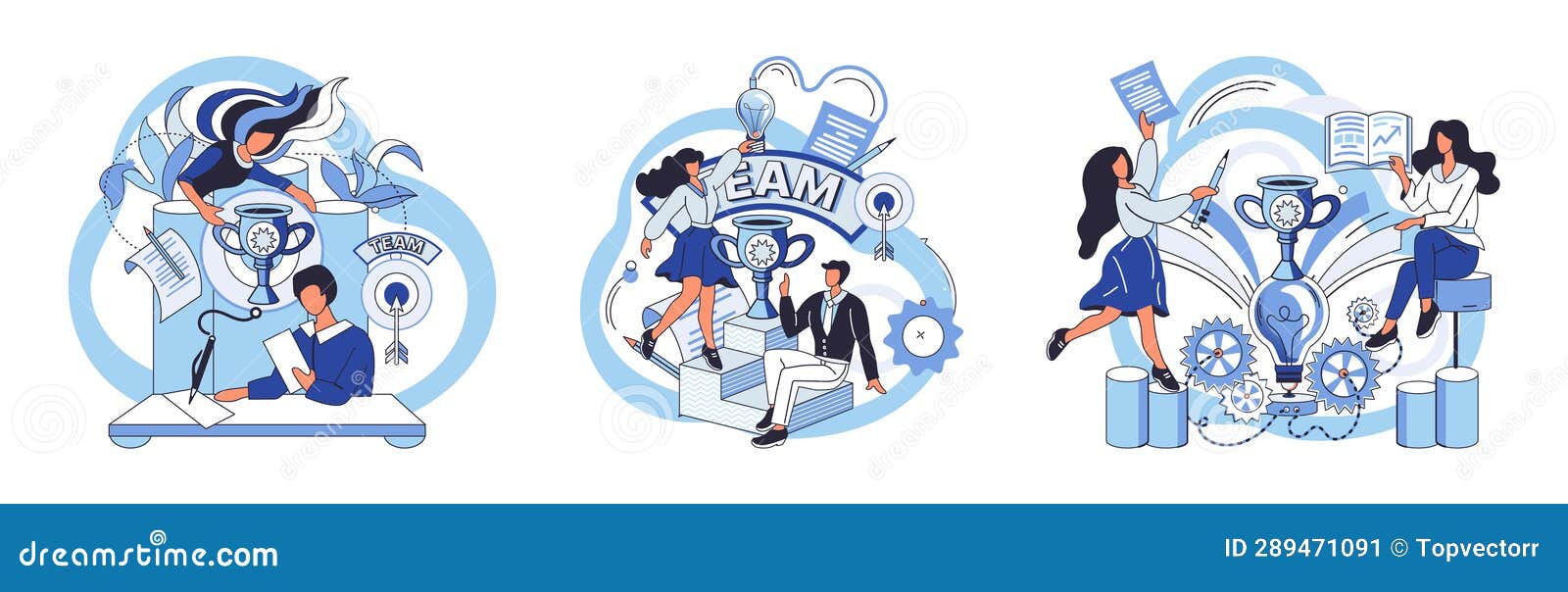 Team Solving Problems Problem Solving Union and Teamwork Collaborating for Find Idea Stock ...