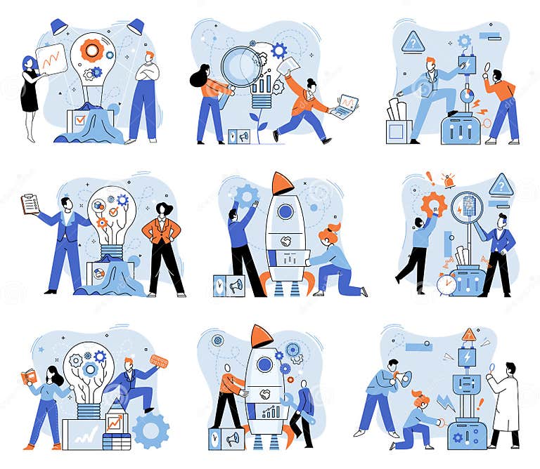 Team Solving Problems Problem Solving Union and Teamwork Collaborating ...