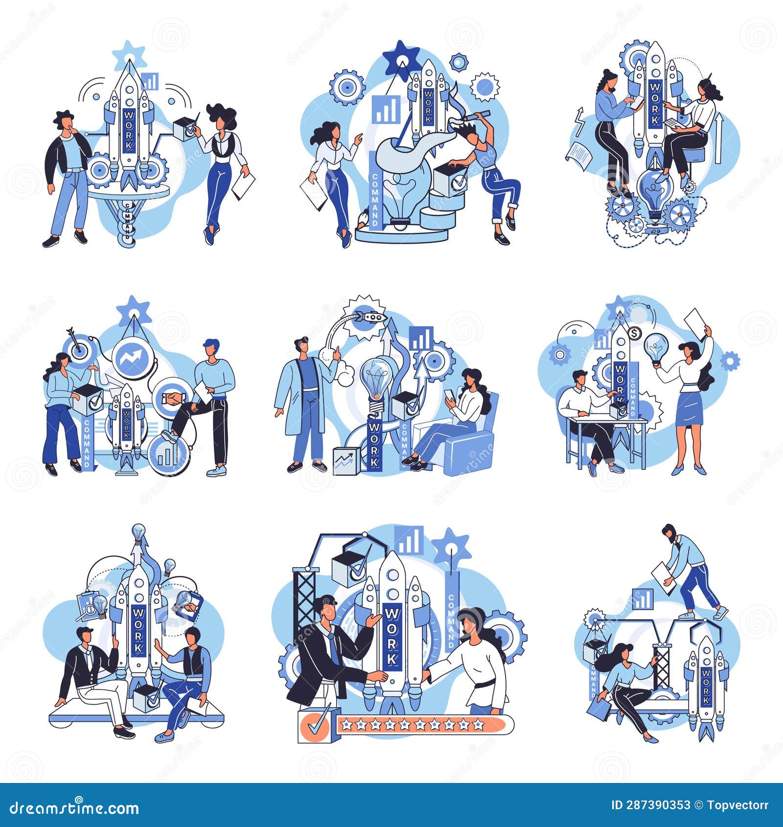 Team Solving Problems. Problems Research and Discover New Idea ...