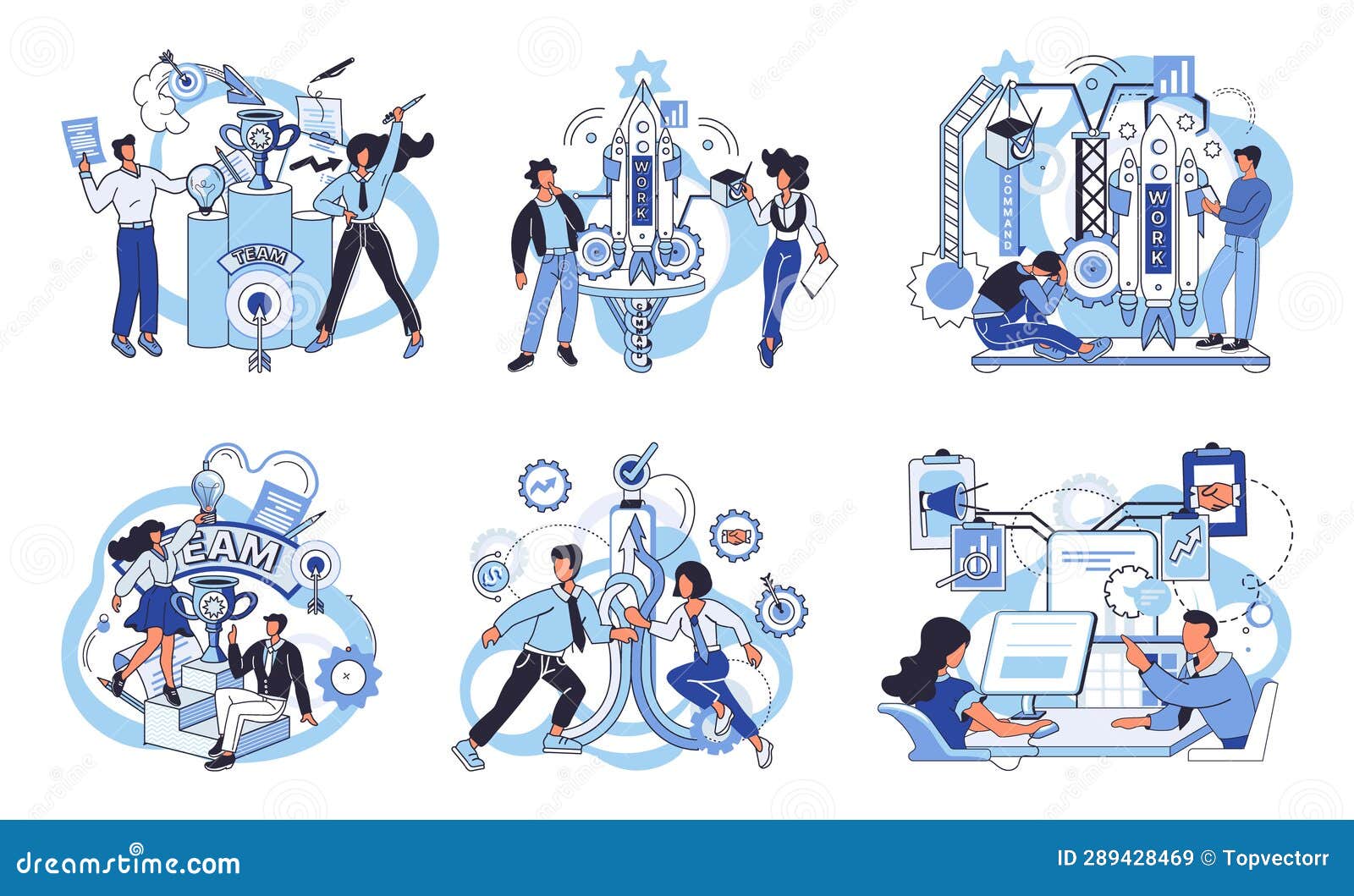 Team Solving Problems. Search for Right Solution, Business Problem Solving Business Matching ...